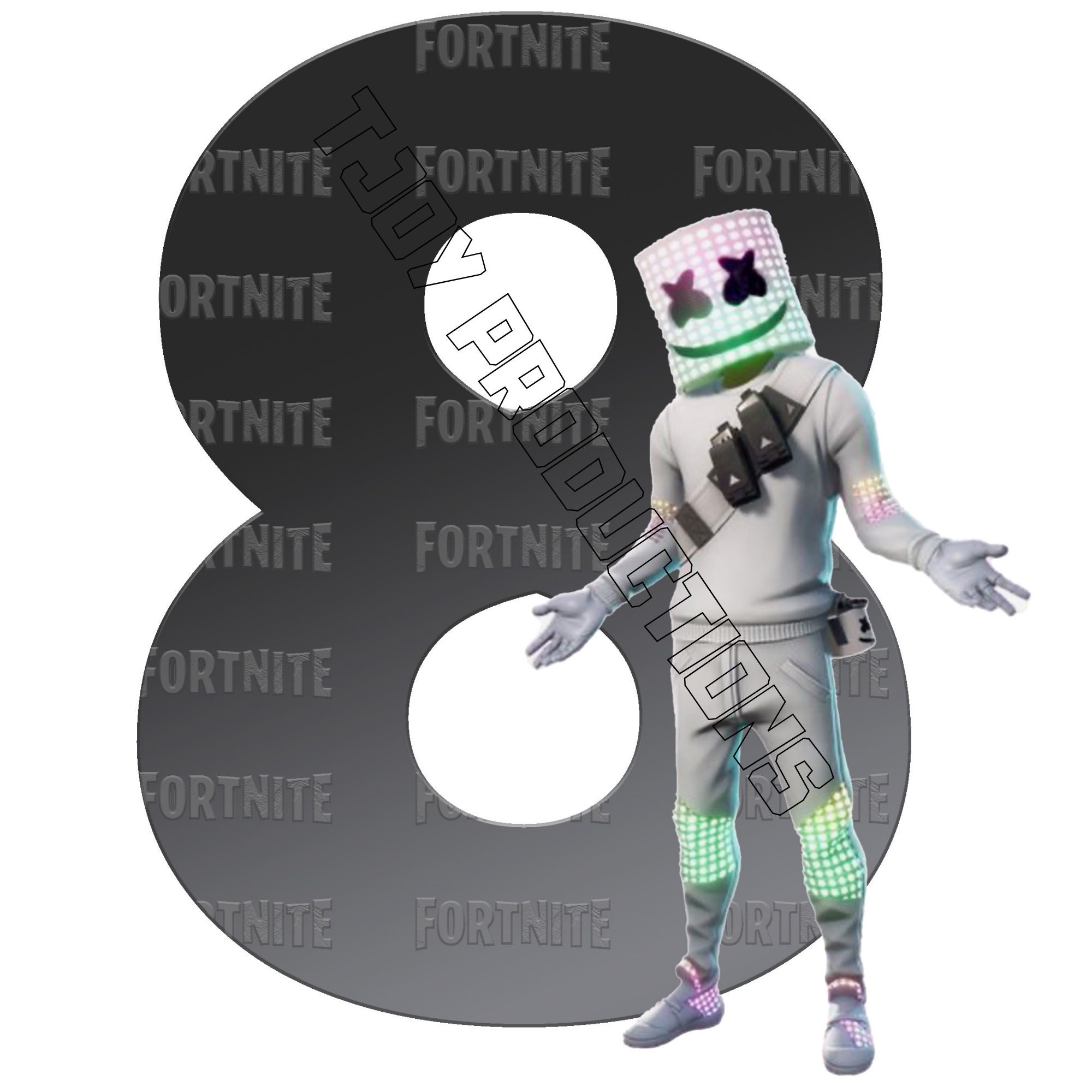 Printable 8th Birthday Fortnight Cake Topper Digital - Etsy