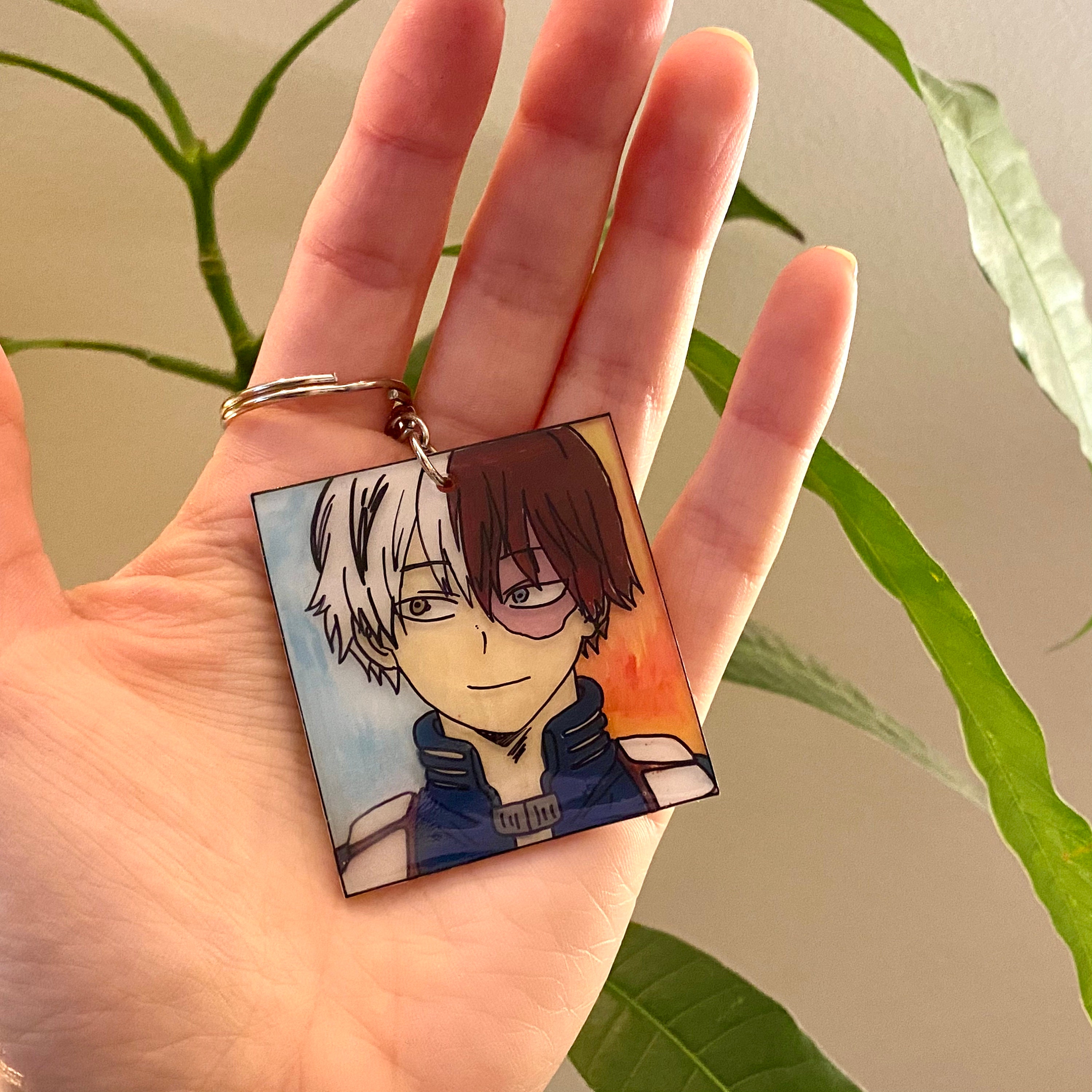 Todoroki keychain shoto todoroki mha bnha my hero cute | Etsy