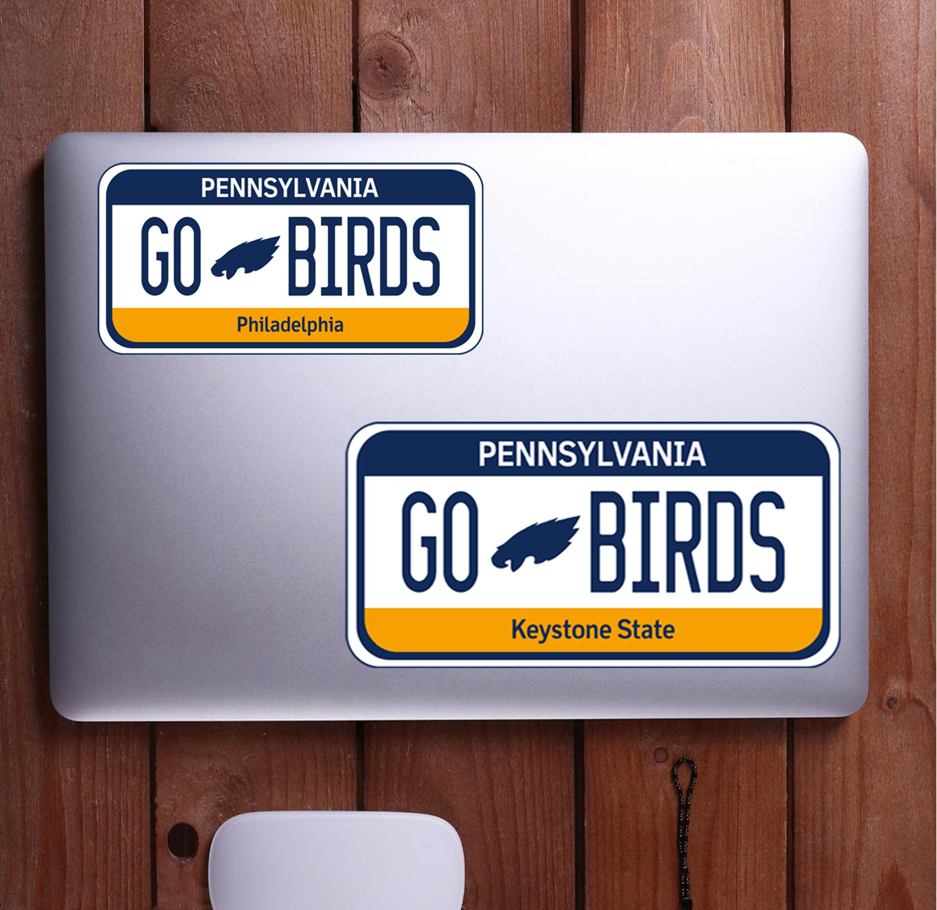 Go Birds Sticker License Plate Gift for Fans Computer Phone Car Planner ...
