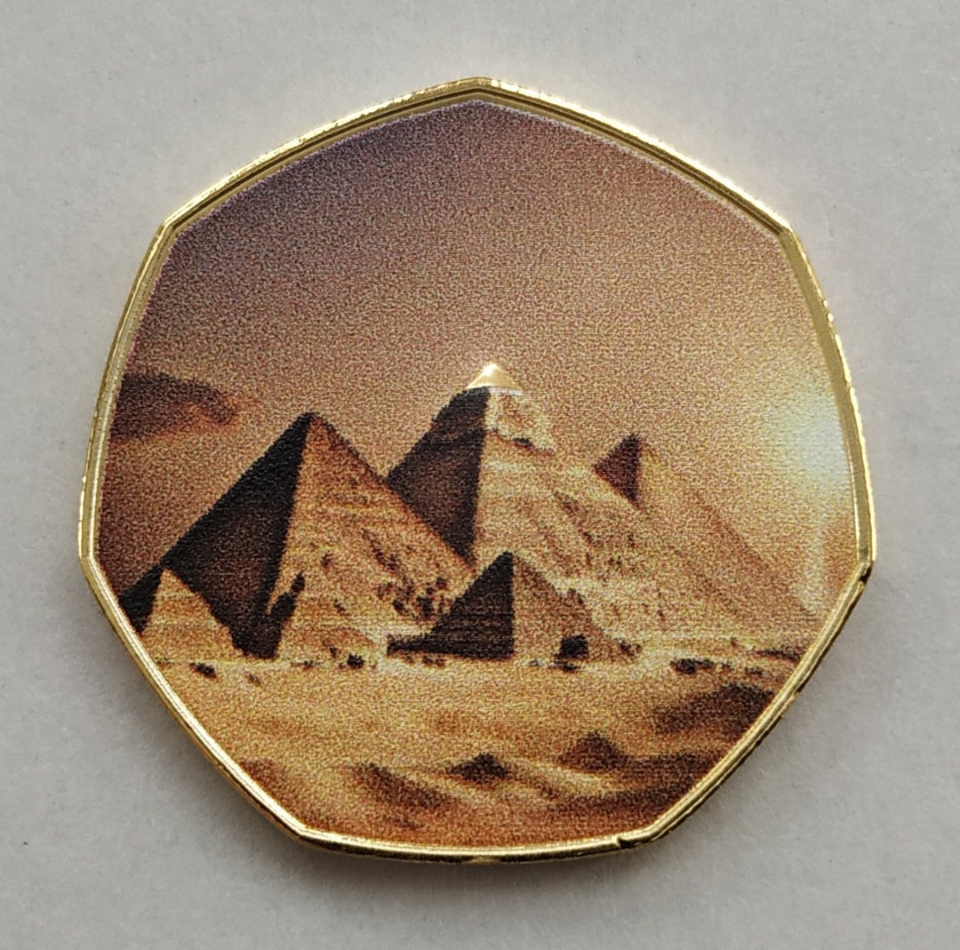 Great Pyramids of Giza Commemorative Coin ( .999 Gold Plated ) - Etsy