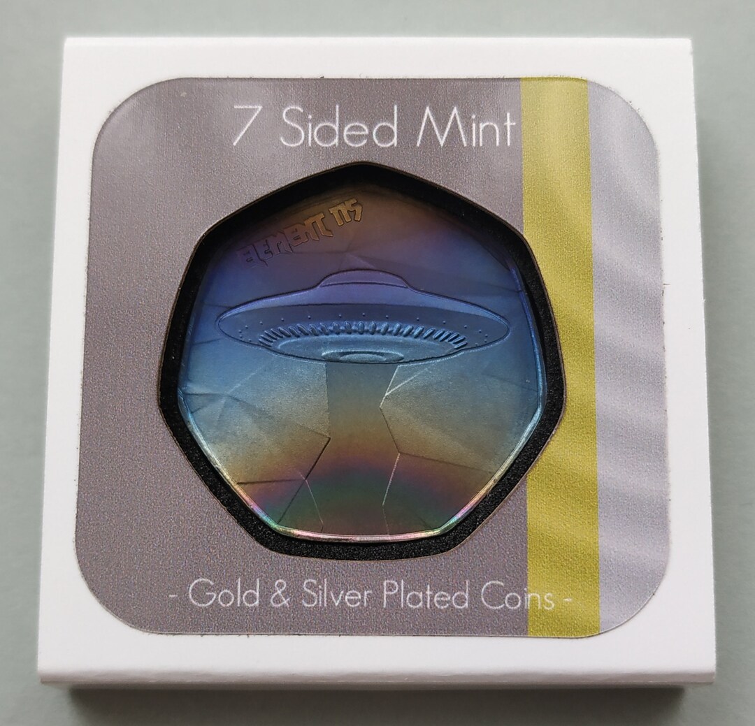 Extremely Rare Alien/ufo Titanium Coin FREE Name Printing on Box ...