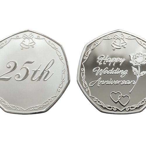 On Our 25th SILVER WEDDING ANNIVERSARY Commemorative. | Etsy