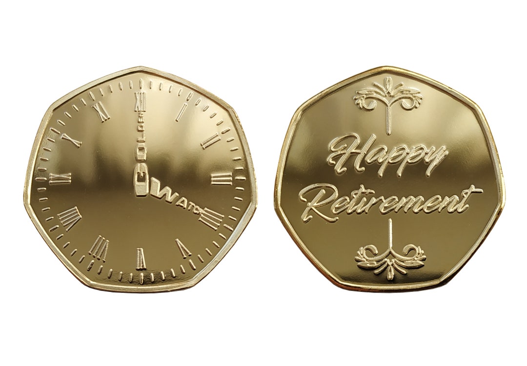 Happy Retirement Gift ( 'golden Watch' Commemorative Coin ) - Gold ...