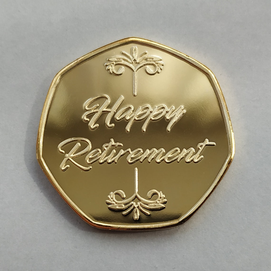 Golden Watch happy Retirement Gold Plated Commemorative Coin - Etsy