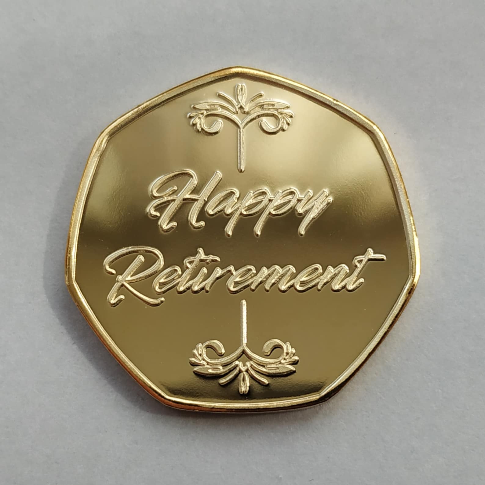 Golden Watch happy Retirement Gold Plated Commemorative Coin - Etsy
