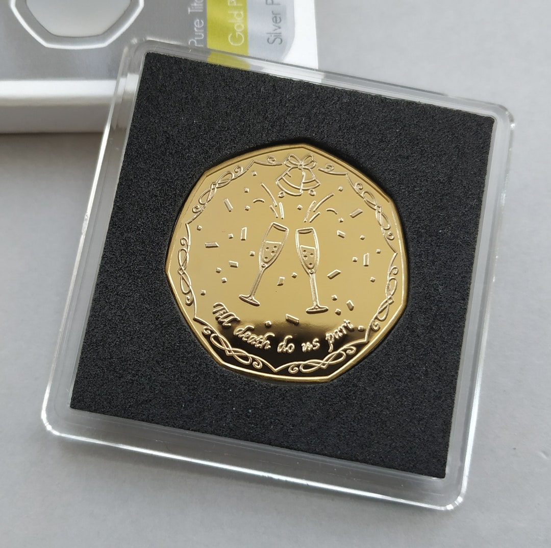 Wedding Gold Plated Commemorative Coin - "congratulations" Gift to ...