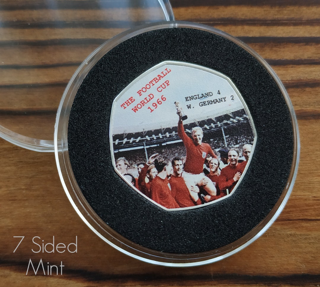 1966 Football World Cup Commemorative England Coin ( .999 Silver Plated ...