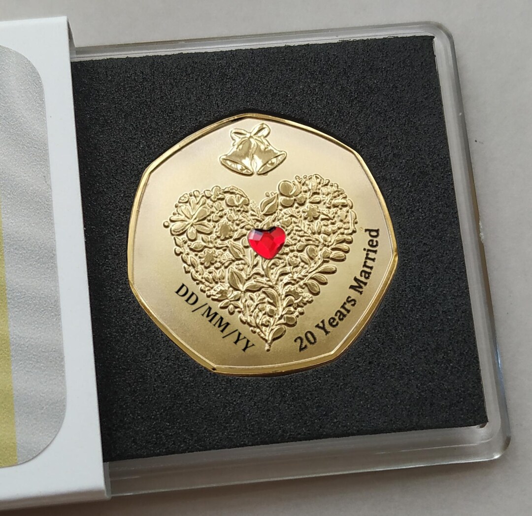 Wedding Anniversary Gift ( Wedding Date + ANY Anniversary Number Laser ...