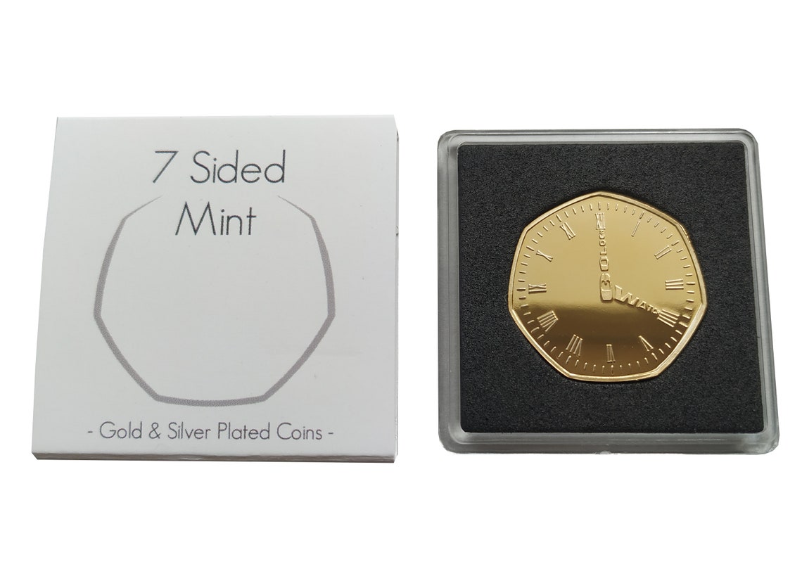 Golden Watch happy Retirement Gold Plated Commemorative Coin - Etsy