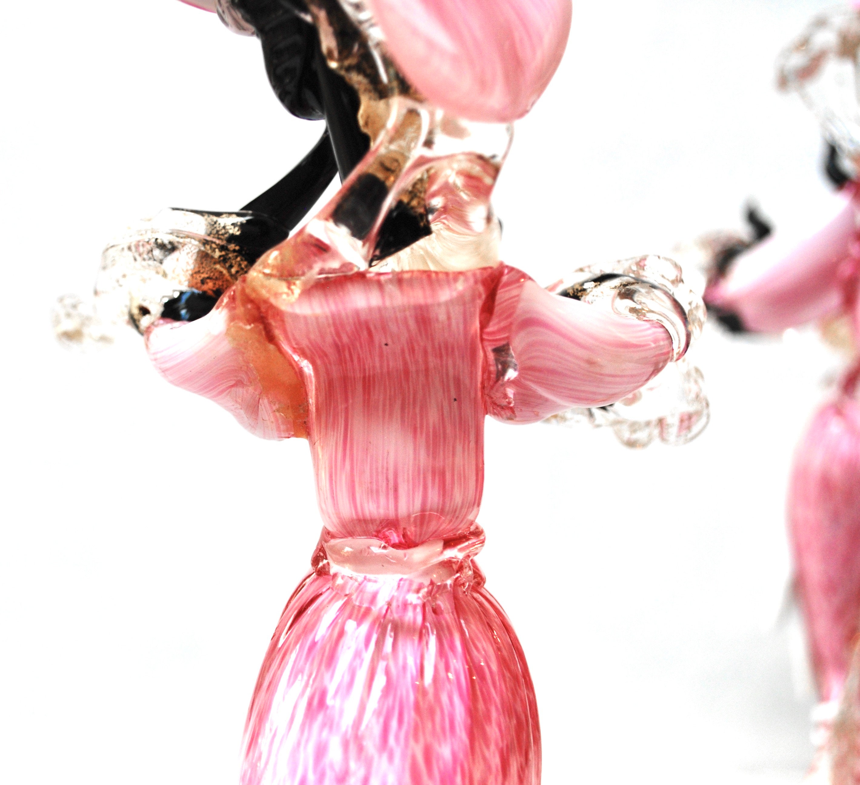 Vintage Murano Pair of Figurines of Dancing Coup in Venetian - Etsy