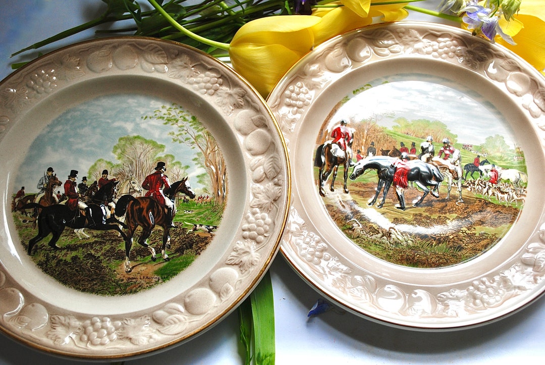 Royal Worcester Spode Large Vintage Display Plates Designed by John ...