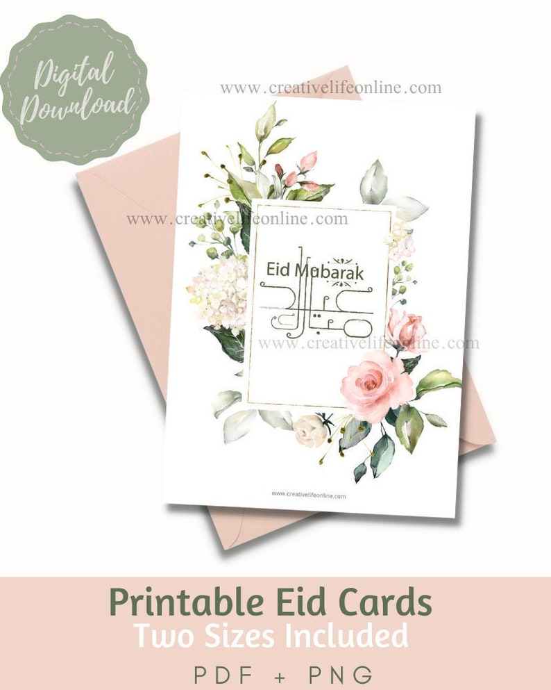 Eid Cards Eid Digital Cards Eid Template Card Eid Printable - Etsy