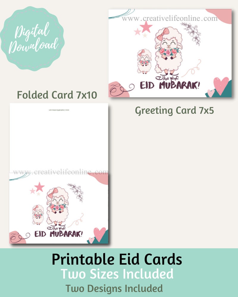 Eid Cards Eid Digital Cards Eid Template Card Eid Printable Card ...