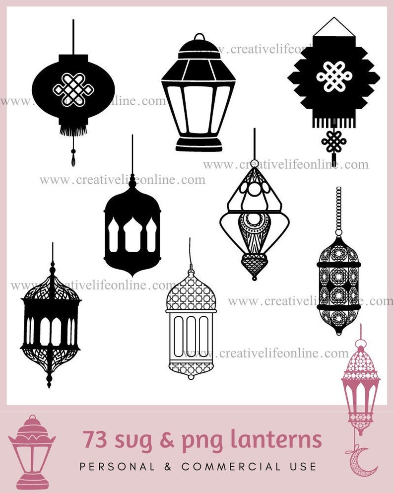 Lanterns Svg- Lanterns Png- Lanterns Clipart - Digital Download - Etsy