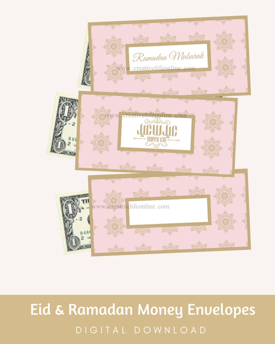 Ramadan Money Envelope Printable Eid Money Cash Envelope Template ...
