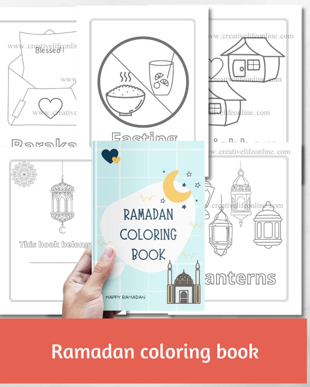 Ramadan Coloring Book for Kids Ramadan Activity Pack Ramadan Coloring ...