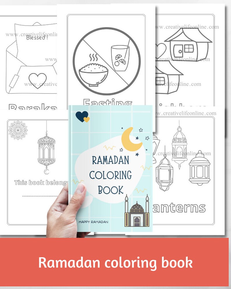 Ramadan Coloring Book for Kids Ramadan Activity Pack Ramadan Coloring ...
