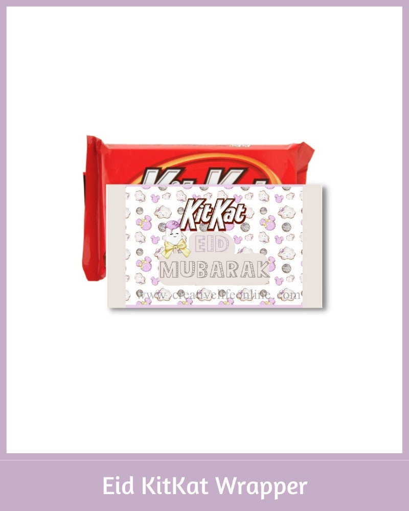 Eid Kit Kat Wrapper Eid Candy Bar Wrappers Eid Chocolate | Etsy
