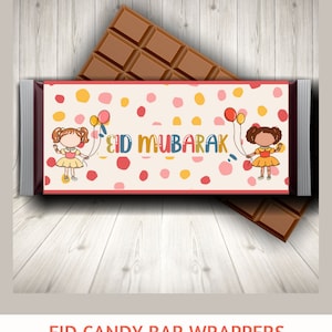 Eid Candy Bar Wrappers| Eid Labels| Eid Chocolate Wrapper| Eid Party ...