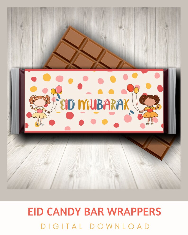Eid Candy Bar Wrappers| Eid Labels| Eid Chocolate Wrapper| Eid Party ...