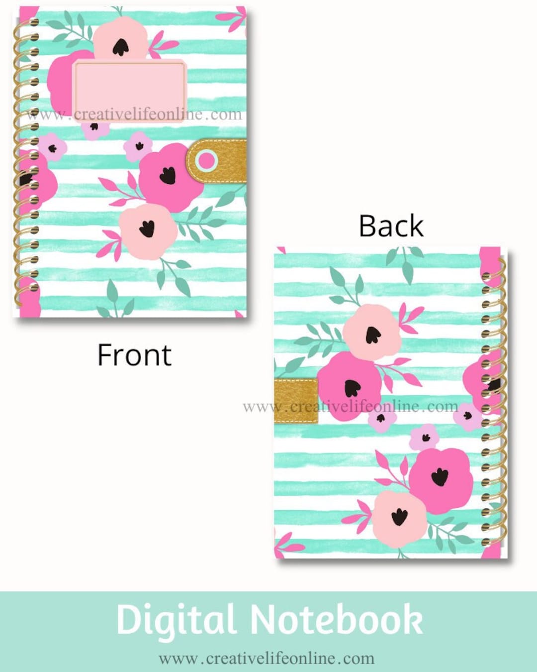 10 Subject Hyperlinked Digital Notebook Notability, Goodnotes Notebook ...