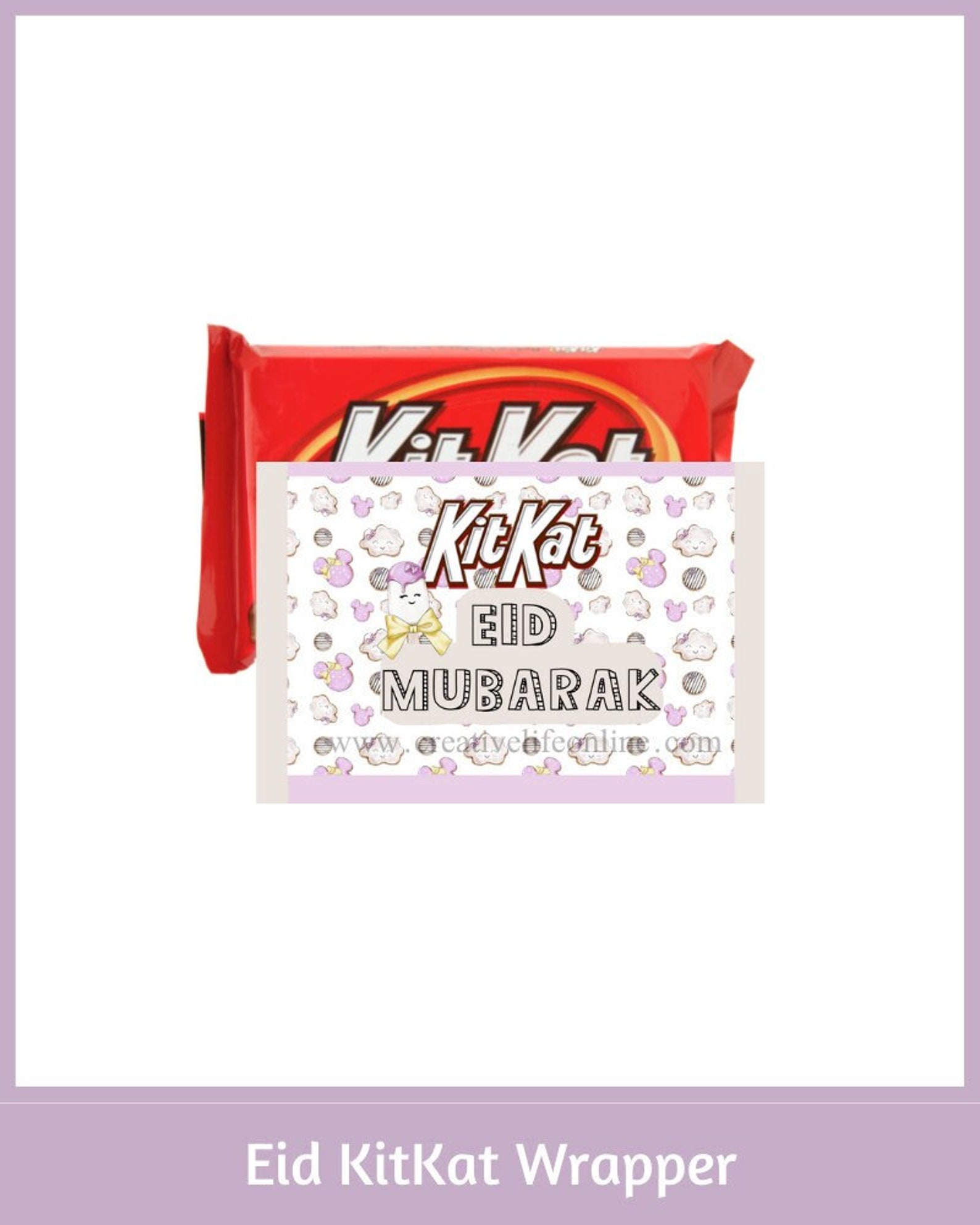 Eid Kit Kat Wrapper Eid Candy Bar Wrappers Eid Chocolate Wrapper Eid ...