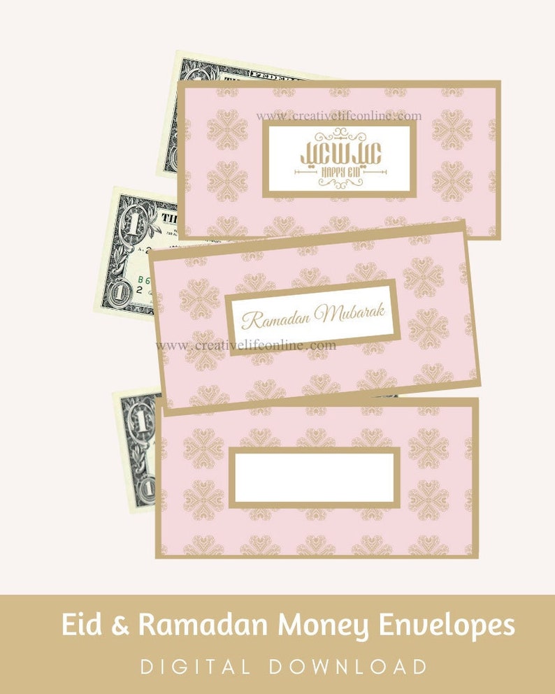 Ramadan Money Envelope Printable Eid Money Cash Envelope Template ...