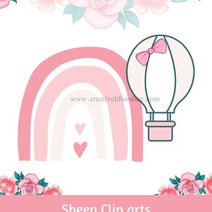 Sheep Clipart Set | Sheep Svg | Baby Lamb Clipart | Nursery Clipart ...
