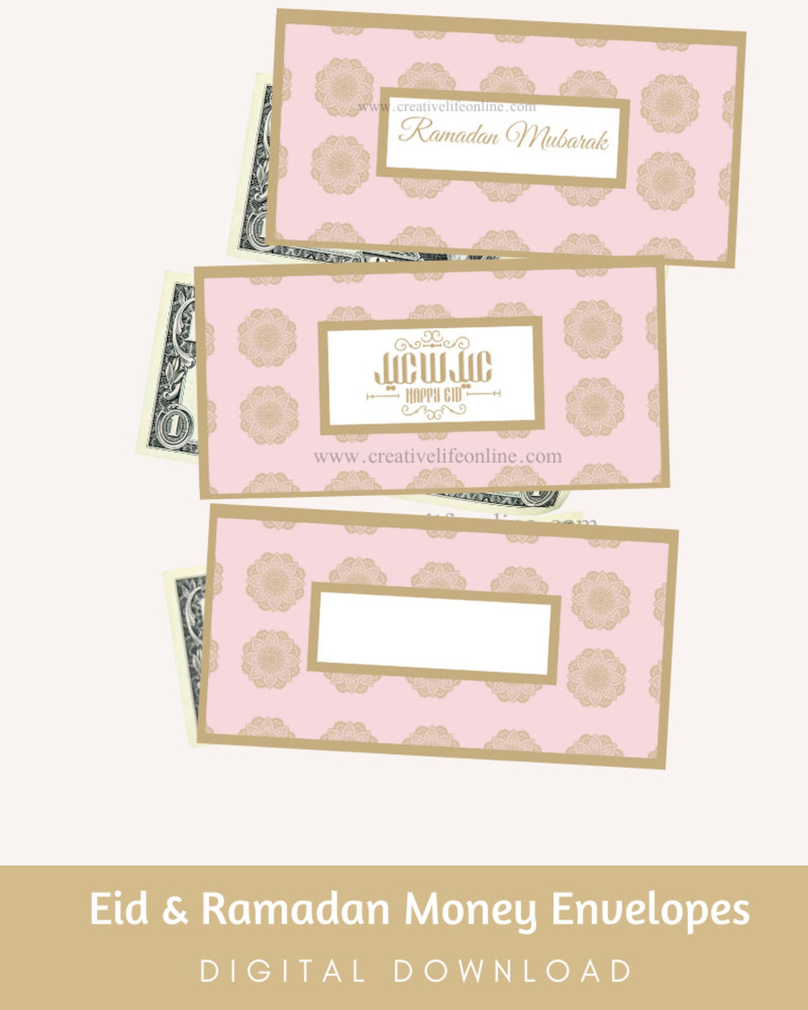 Ramadan Money Envelope Printable Eid Money Cash Envelope Template ...