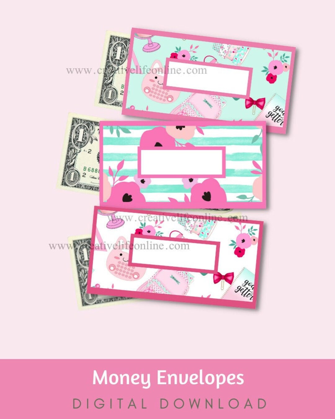 Money Envelope Printable| Money Cash Envelope Template| School Money ...