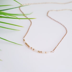 Custom Morse Code Necklace, Personalized Hidden Message Necklace, Morse ...