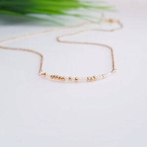 Custom Morse Code Necklace, Personalized Hidden Message Necklace, Morse ...