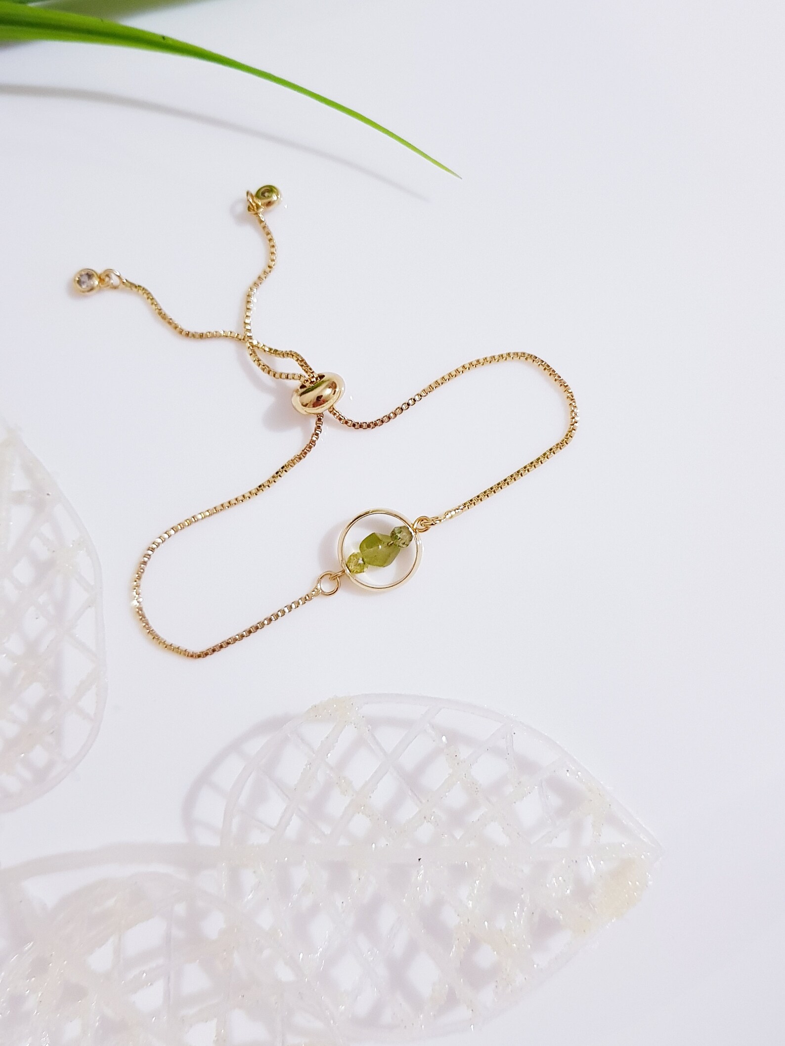 Raw Peridot Bracelet August Birthstone Jewelry Peridot - Etsy