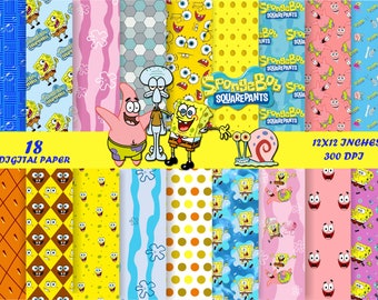 Spongebob Scrapbook | Etsy