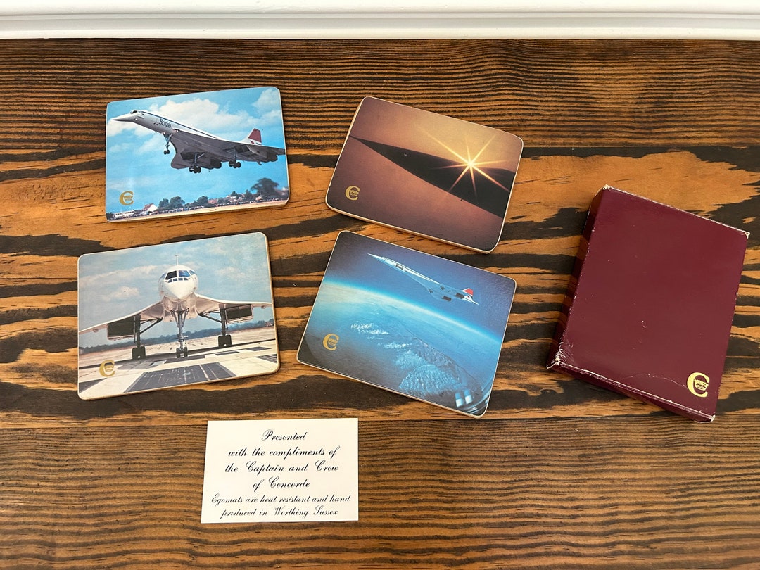 Rare Concorde Cupholder Set - Gift of Concorde Crew - Etsy
