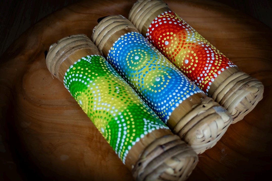 Small Handmade Balinese Bamboo Rainstick - Etsy