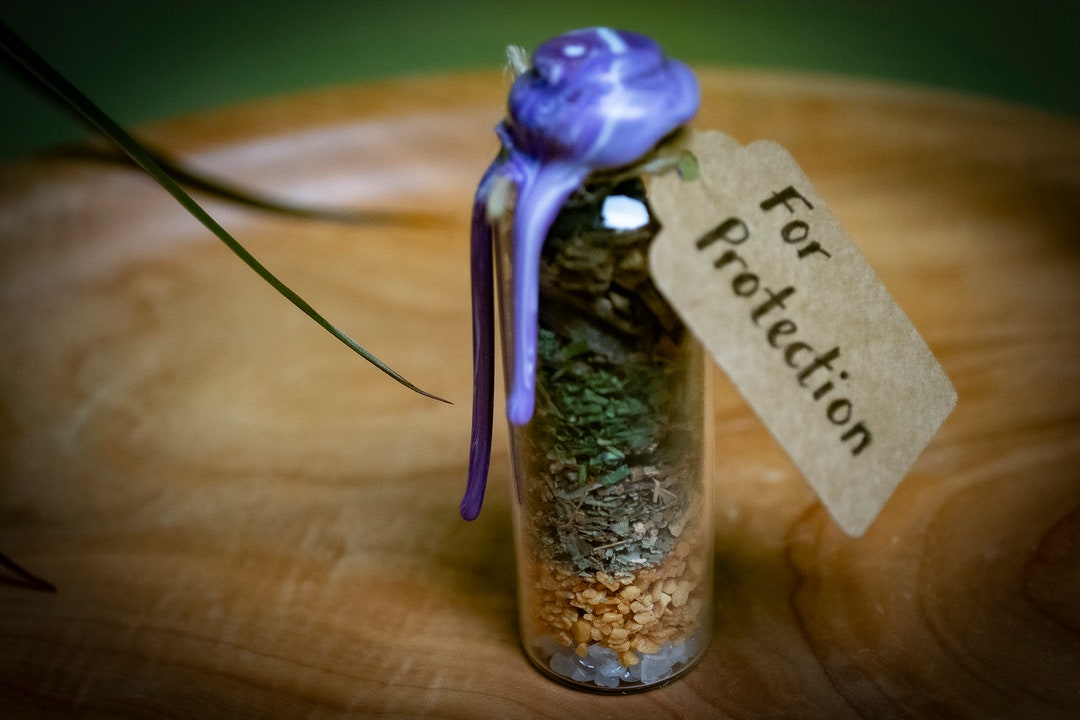 Handmade Intention Jar for Protection - Etsy