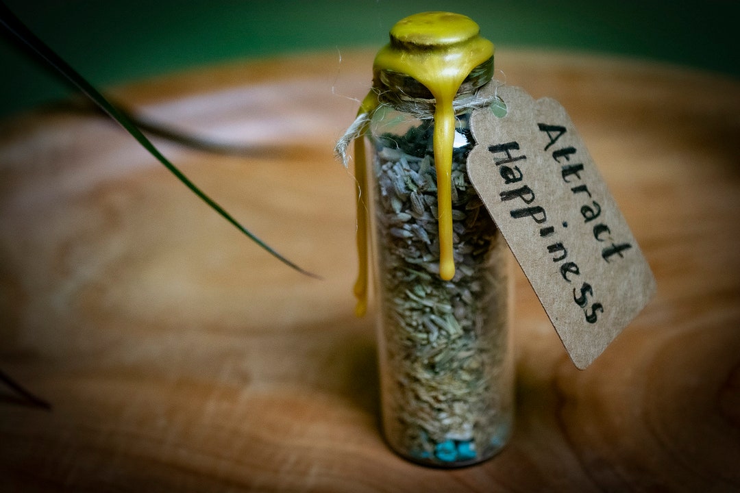 Handmade Intention Jar for Attracting Happiness - Etsy