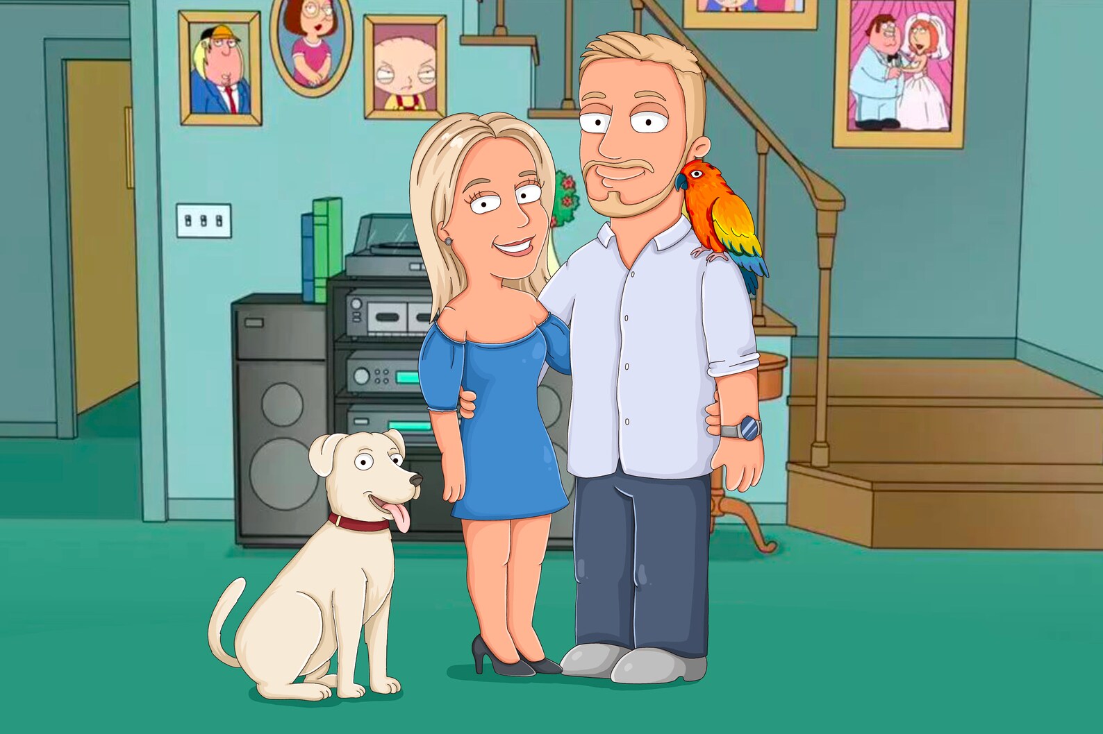 Family Guy Portrait Custom Family Guy Portrait Family Guy | Etsy