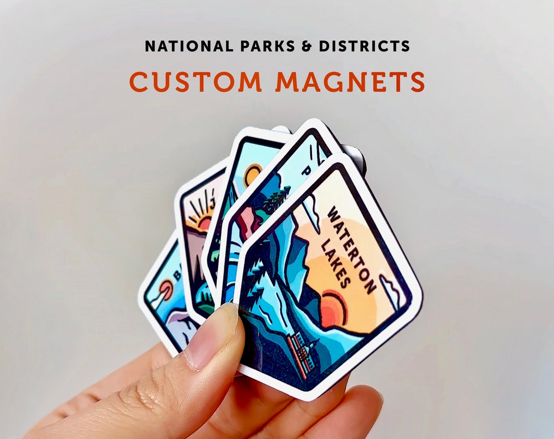 Custom National Parks & Districts Magnets - Etsy