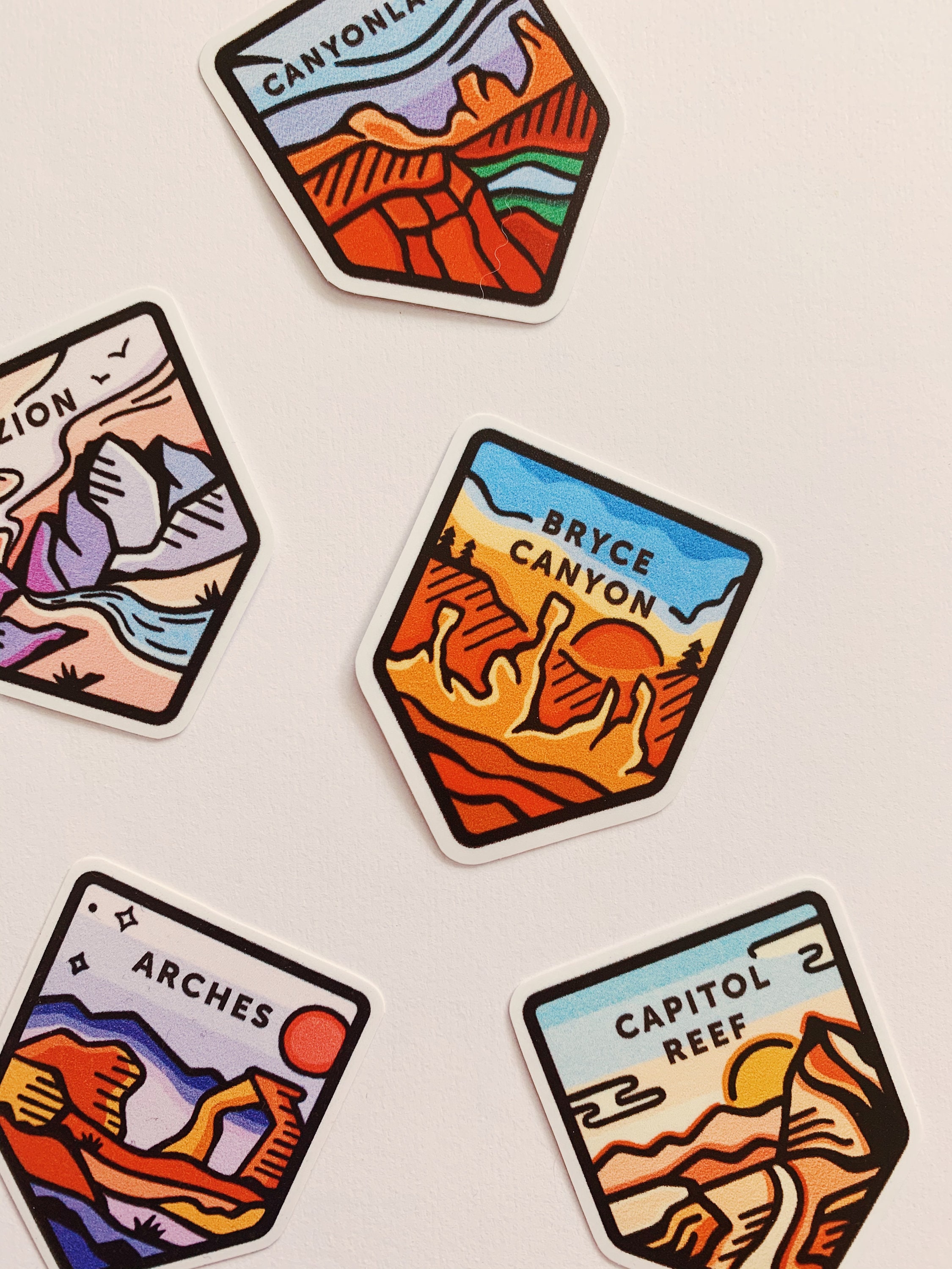 Utah National Park Stickers | Etsy