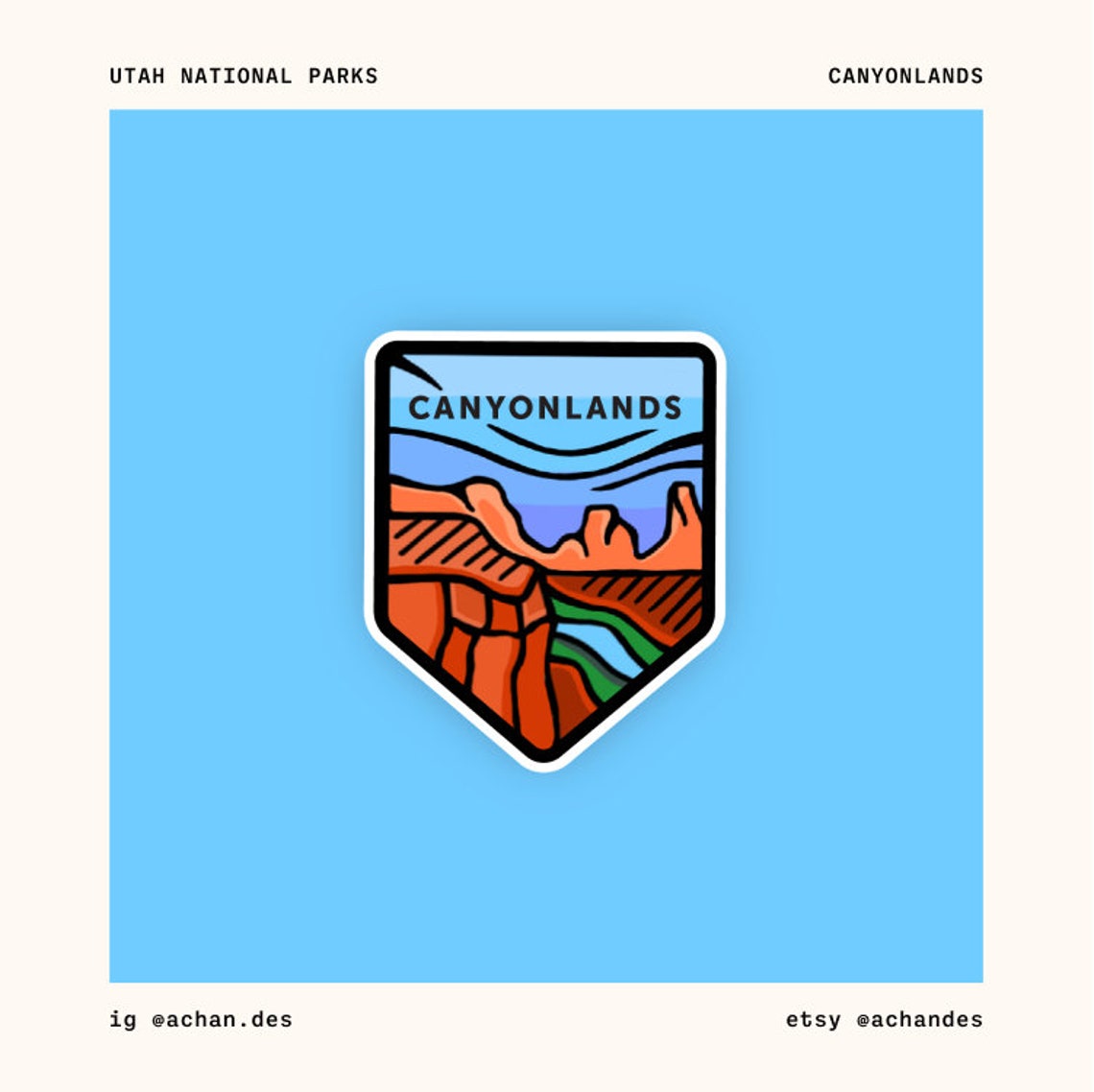 Utah National Park Stickers - Etsy UK