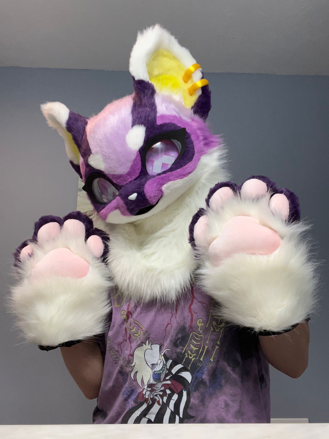 Kemono Fursuit Mini Partial Head paws - Etsy