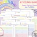 Rainbow Colors Printable Planner Inserts MISCELANEA BUNDLE. Happy ...