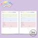 Rainbow Colors Printable Planner Inserts MISCELANEA BUNDLE. - Etsy
