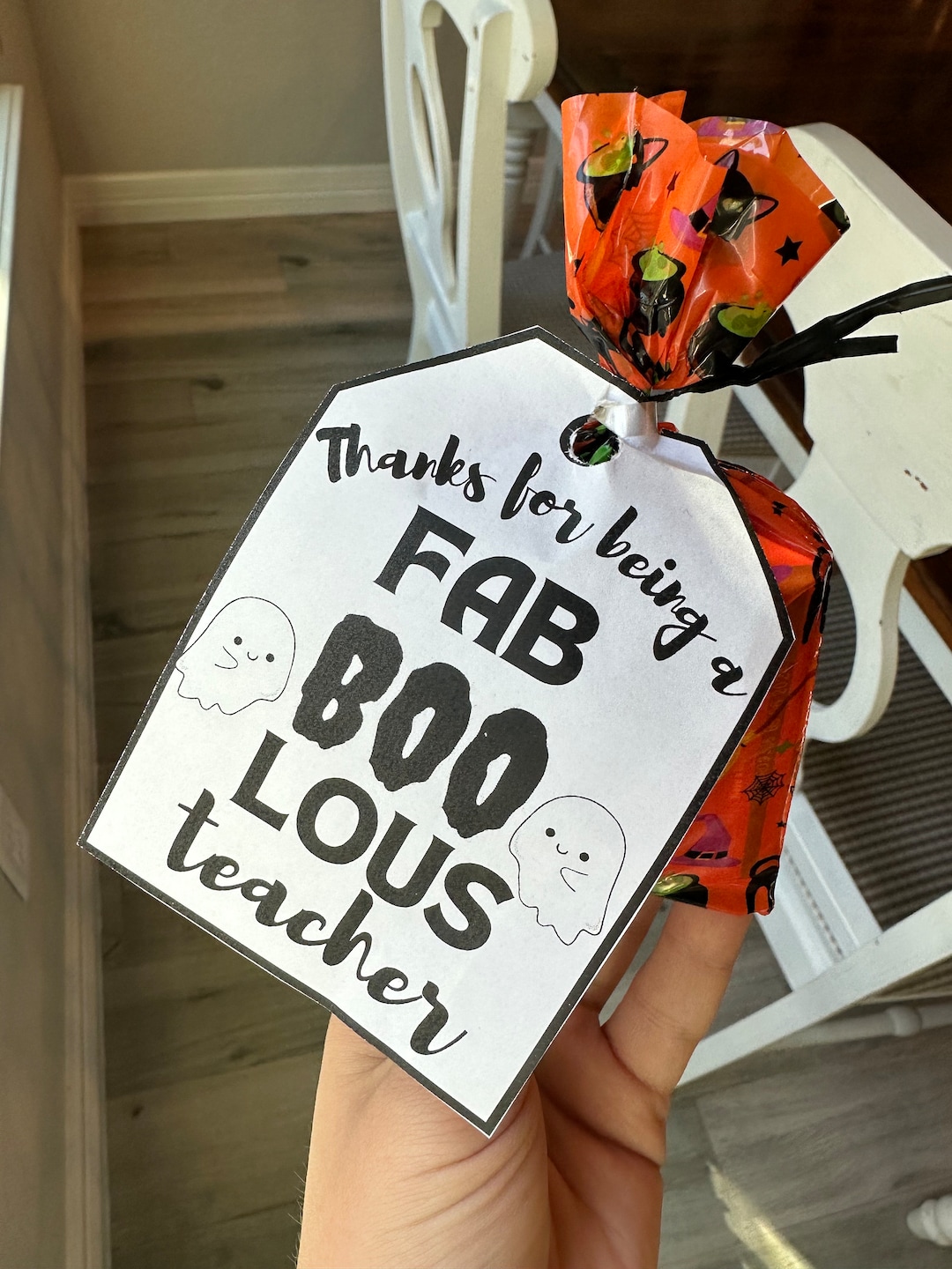 Halloween Treat Tag, Fab-boo-lous Teacher, Halloween Cookie Tags ...