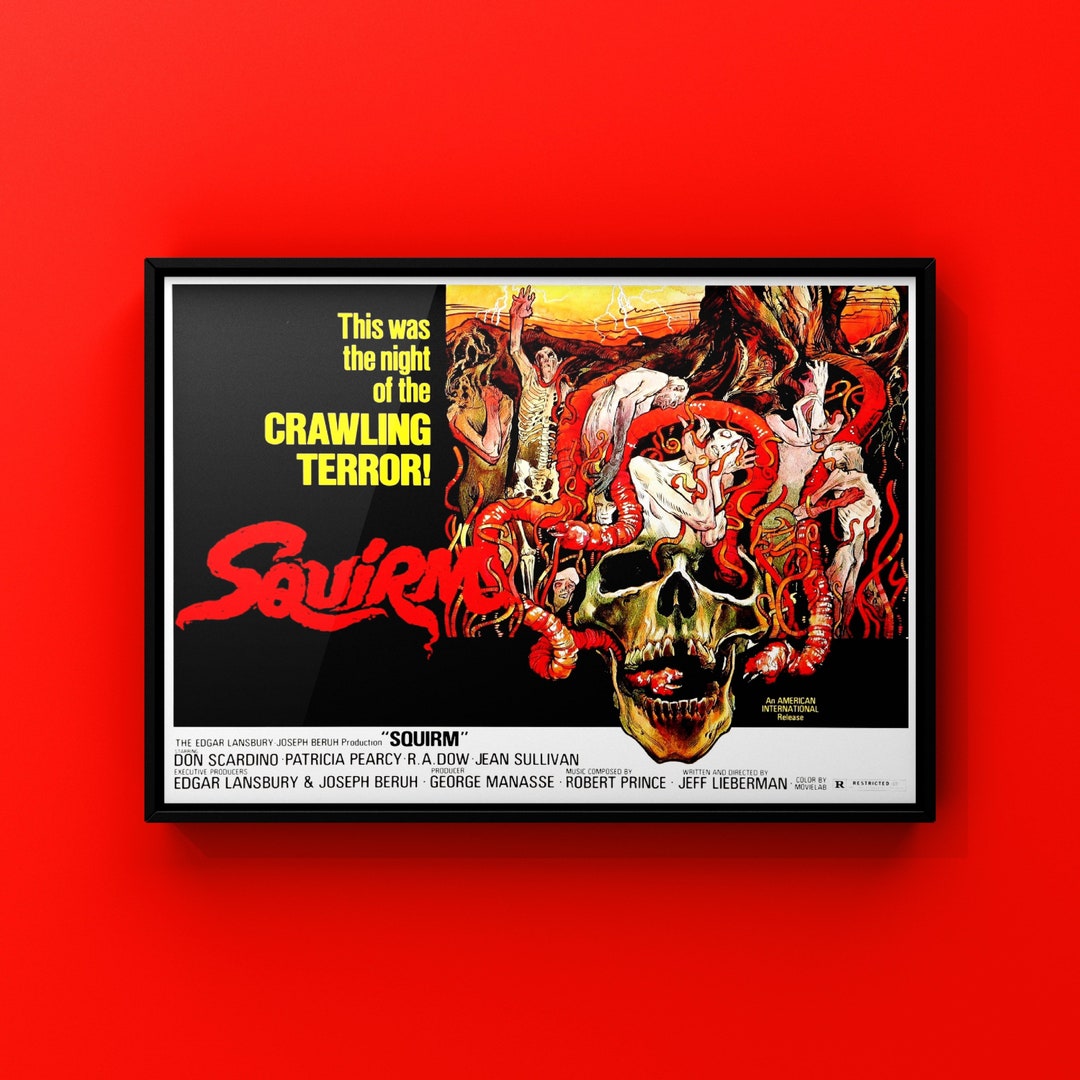 Squirm Horror Movie Film A4 Poster Print | Cult Horror Movies | 70's ...