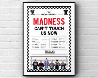 Madness Poster - Etsy UK