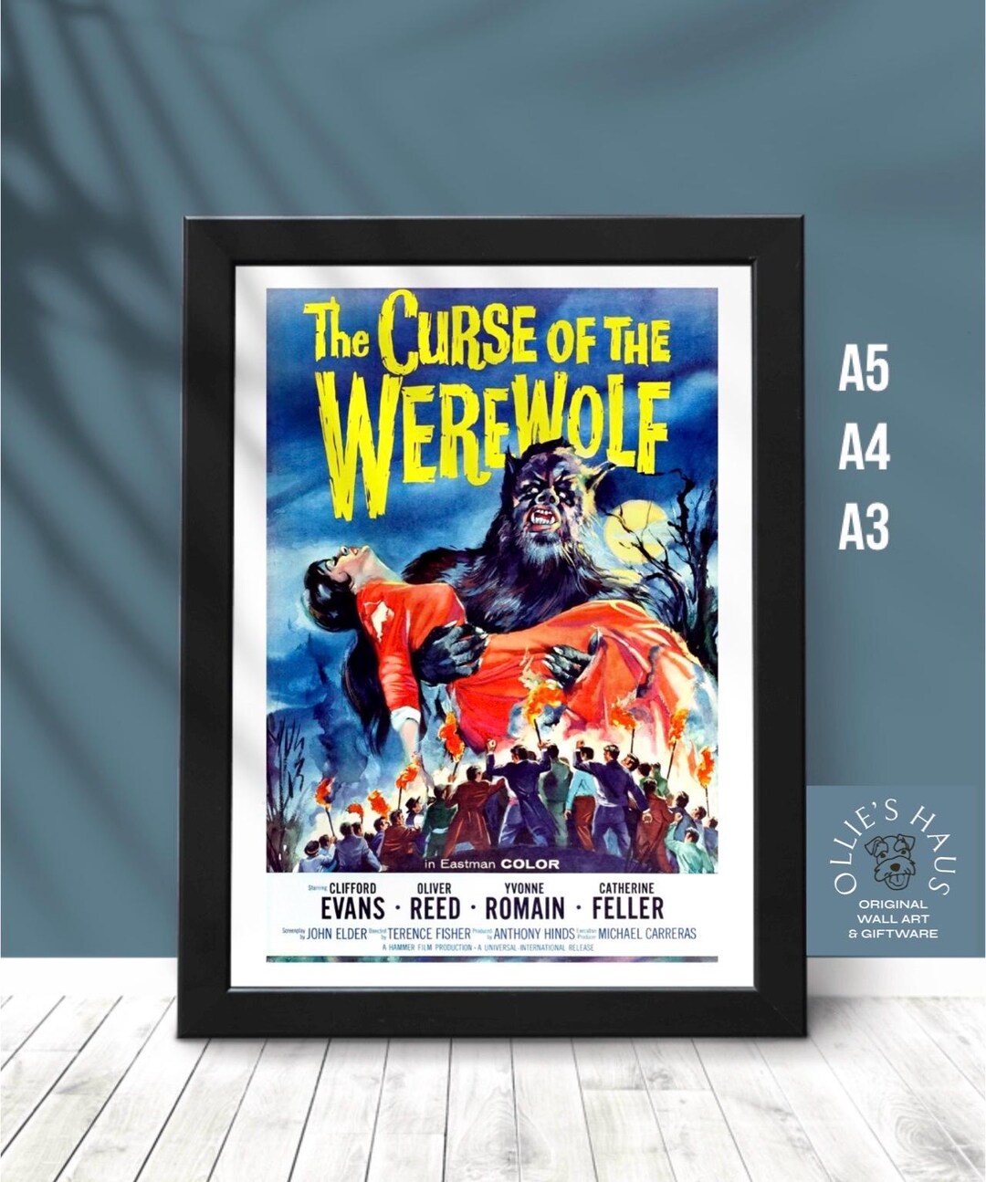 Vintage Classic Hammer Horror Films Giclée Poster Print ‘the Curse of ...
