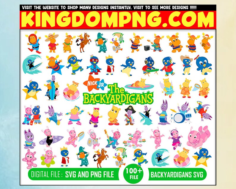 The Backyardigans SVG Bundle Svg for Children Backyardigans - Etsy